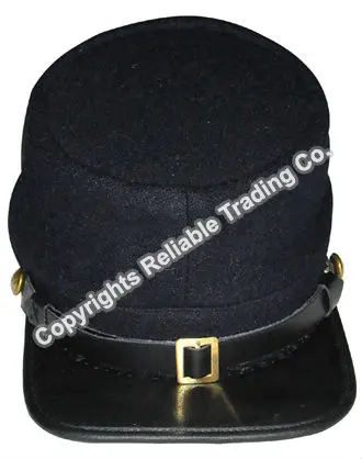 Us Civil War Bummer Kepi Infantry Dark Blue 100% Wool Fabric Civil War ...