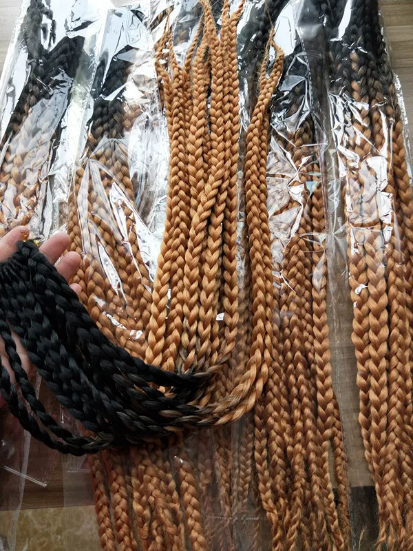 Extensiones De Cabello De Ganchillo Con Trenzas,Caja Mediana/pequeña De ...