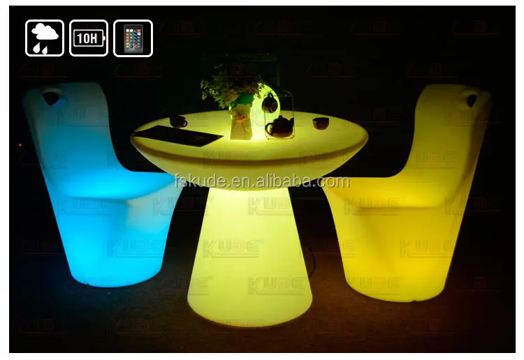 Restaurant Furniture Led Light Up Chair Led Seat For Dinning Decor ...