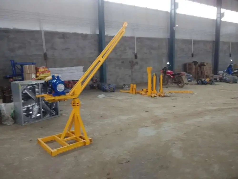 1 Ton Electric Mini Crane With Remote Control For Construction ...