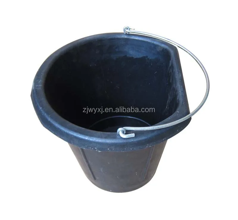 12QT Tyre rubber flat back buckets for building/animal feeding| Alibaba.com