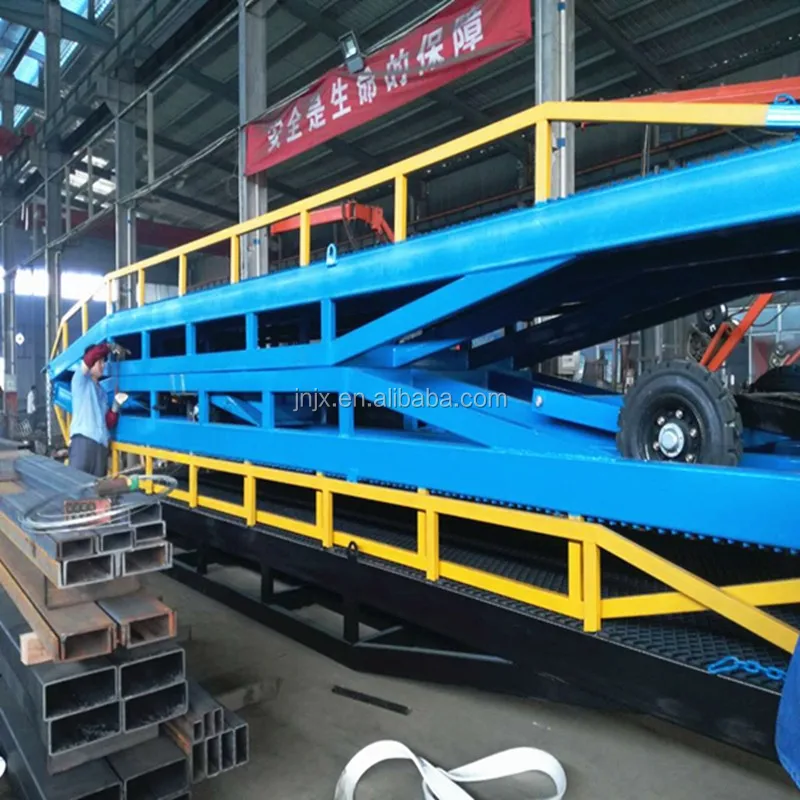 10 Ton Hydraulic Mobile Container Loading Dock Lift Ramp For Forklift ...