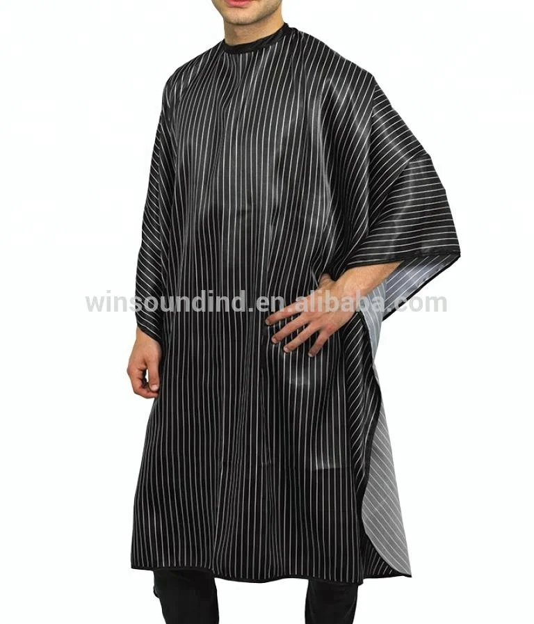 Lightweight Pin Striped Vintage Barber Cape by Salonmates