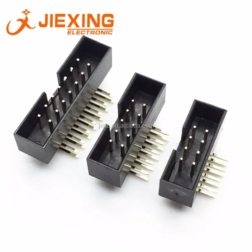 IDC Connector 2.54mm 2X5P 10pin Male Header Right Angle DC3-10P For Ribbin Cable| Alibaba.com