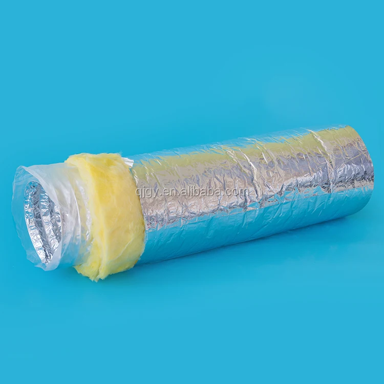 Air Ventilating Insulated Duct Pipe with Fireproof Foil