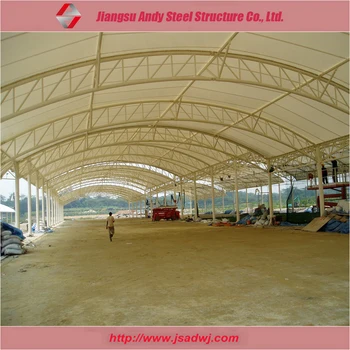 Pipe Truss Frame Covered By Polyester Membrane Roof Frame - Buy ...