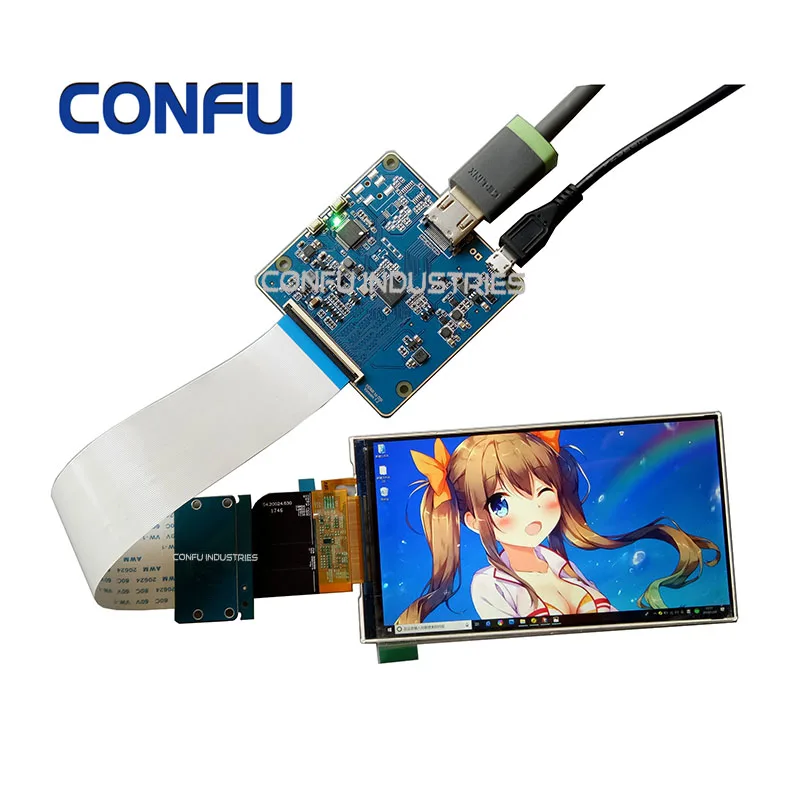 Confu Hdmii To Mipi Dsi Driver Board For Auo G050tan01.0 5 Inch 30 Pins 720*1280 Lcd Display Tft ...