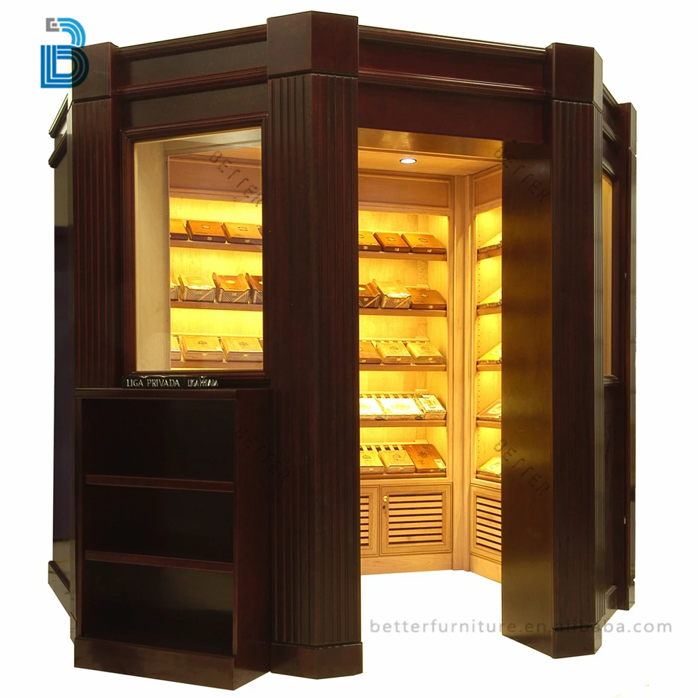 Spanish Cedar Wood Cigar Display Showcase - Walk in Humidor
