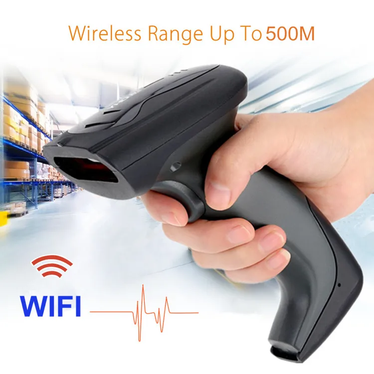 YHDAA Long Distance Wireless Barcode Reader Laser Scan Industrial ...