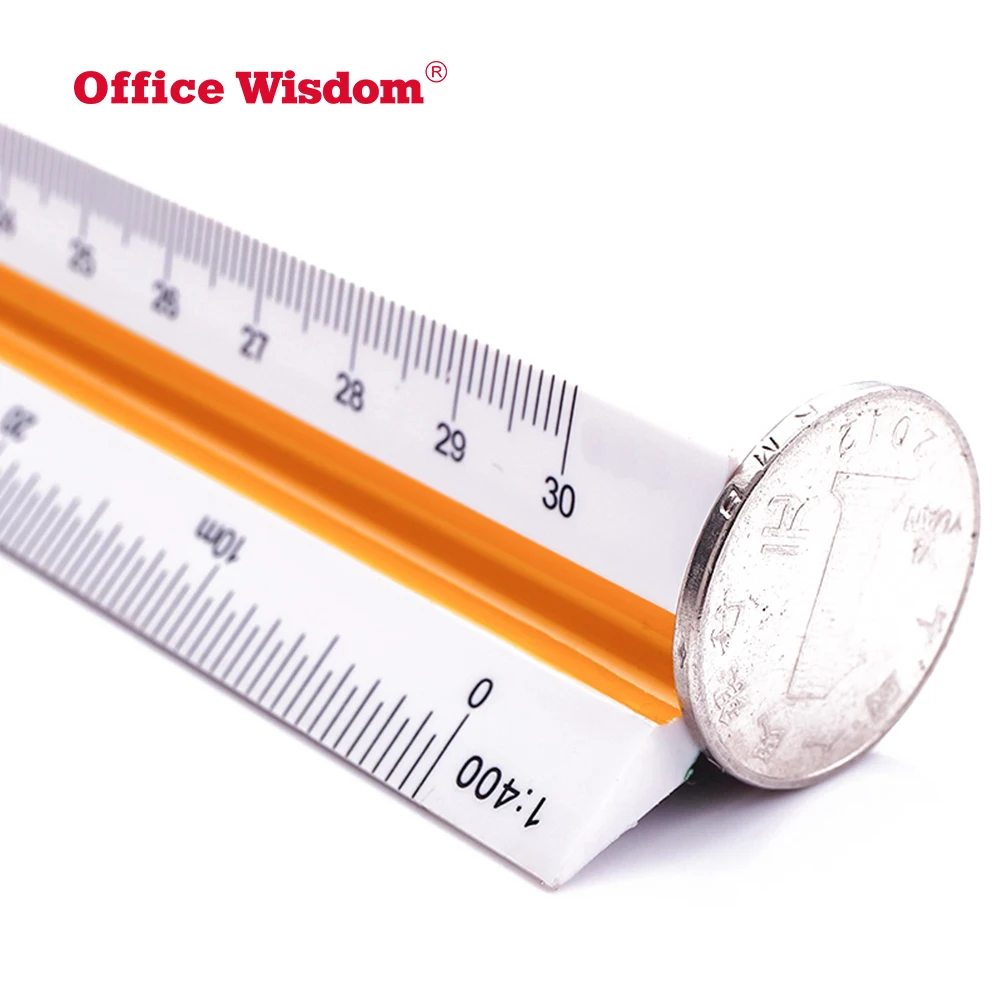 Three Edge Triangle Scale Ruler - 30cm Engineering Tool
