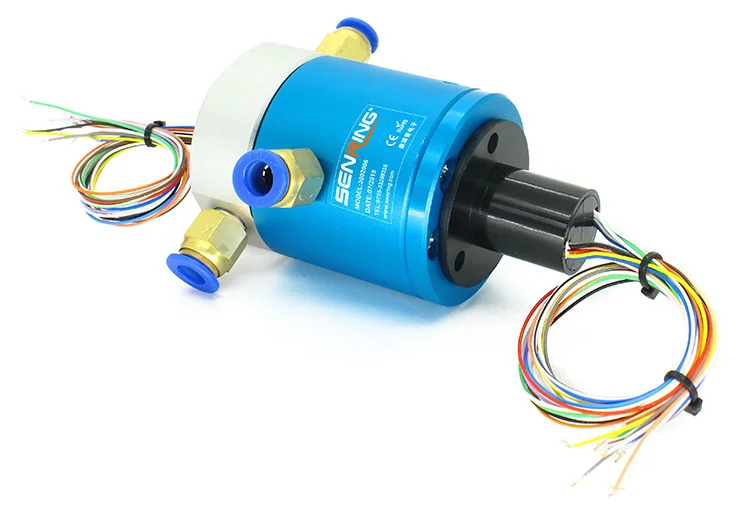 Senring Low Torque Mini Rotary Union - 2 Passages, 18 Circuits, 2A