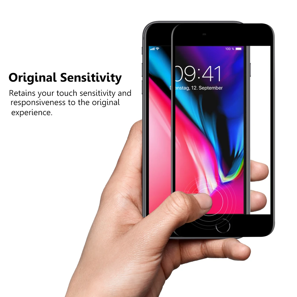 For iphone 8 Screen Protector , Cell Phone Tempered Glass Protective ...