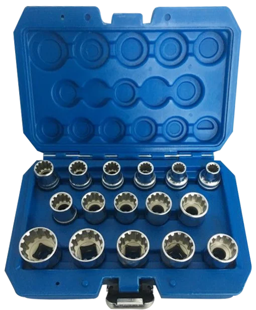 12-corner Socket Set 16 Pcs With Storage Case - Buy Socket Set 12 ...