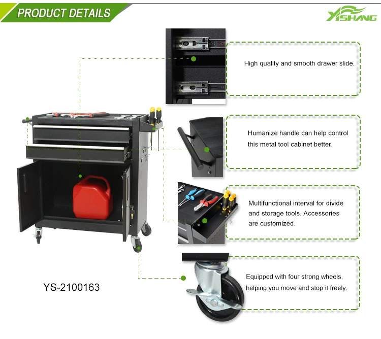 Custom Tool Boxes And Storage Cabinets With Hand Tool Sets For Garage Storage Tool Roller ...