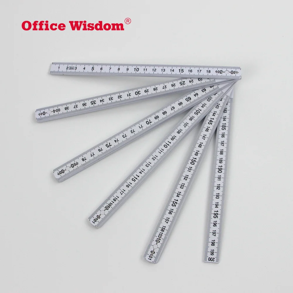 2 Meters Foldable Plastic Ruler - Office Wisdom Quality