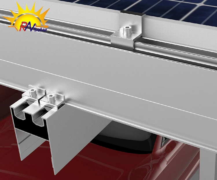 Aluminium Solar Roof Carport Racking Structure Panel Kit Carport Solar ...