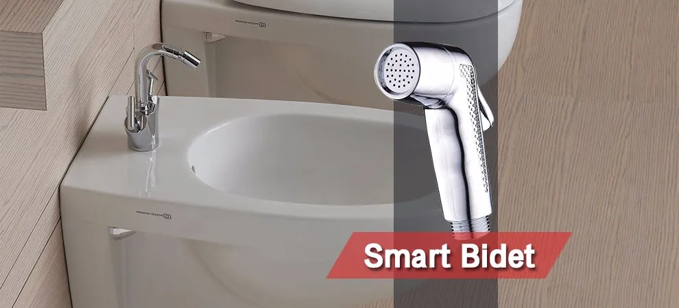 ABS Bath Plastic Chromed Hand Held Shattaf Spray Toilet Bidet