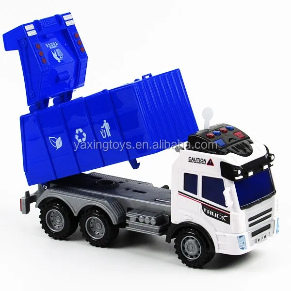 1 15 Remote Control Rc Blue Garbage Truck Model Toy With Music And ...
