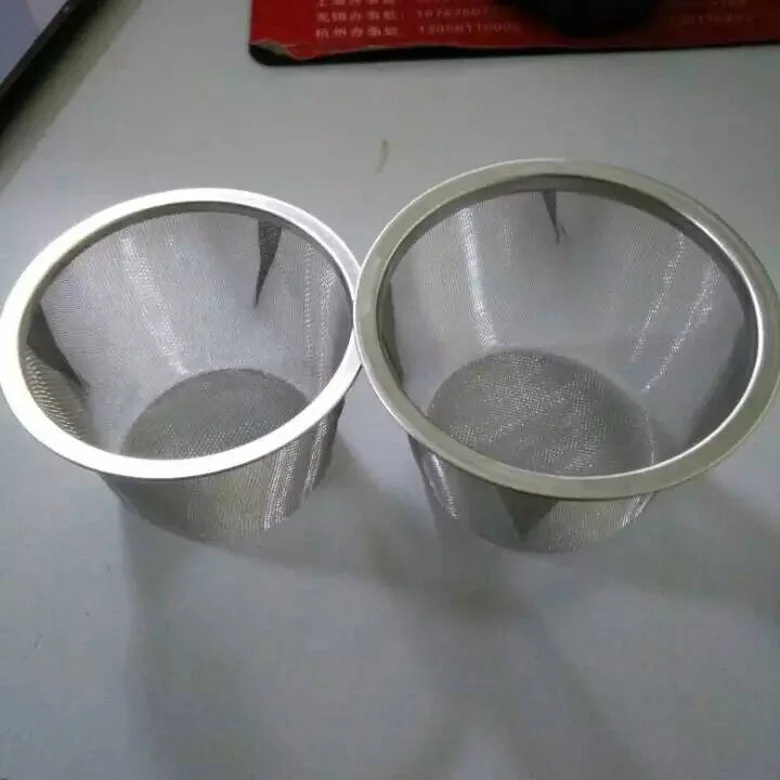 Stainless Steel Wire Mesh Oil Filter Strainer Rimmed Dome Screen Oil ...
