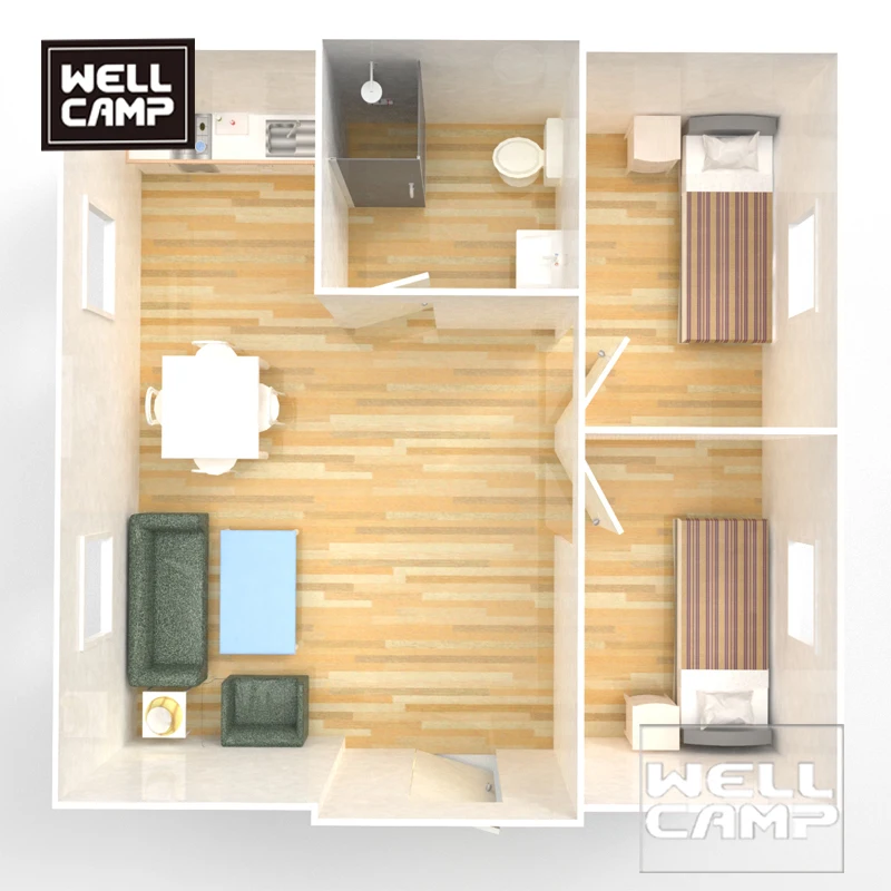 Modular Home 20ft 40ft Prefab House - Durable & Expandable