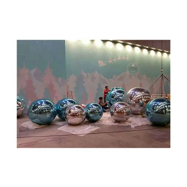 Large Fuchsia Inflatable Mirror Ball Heart/Sphere Mirror/Reusable Big ...