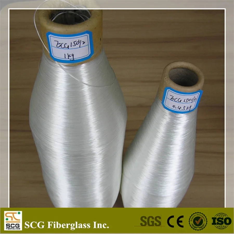 High Silica Fiber Glass Yarn Sio2 96% Fire Proof Fiber Glass Yarn - Buy ...