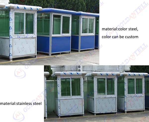 Stainless Steel PVC Cladding Board Mobile Kiosk/ticket Booth