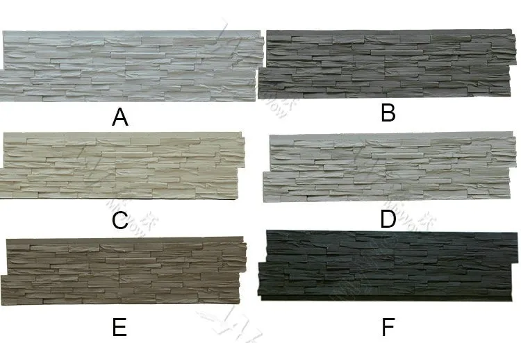 116x30 Modern Wooden Culture Brick Wall Panel Pu Rock Slab Artifical ...