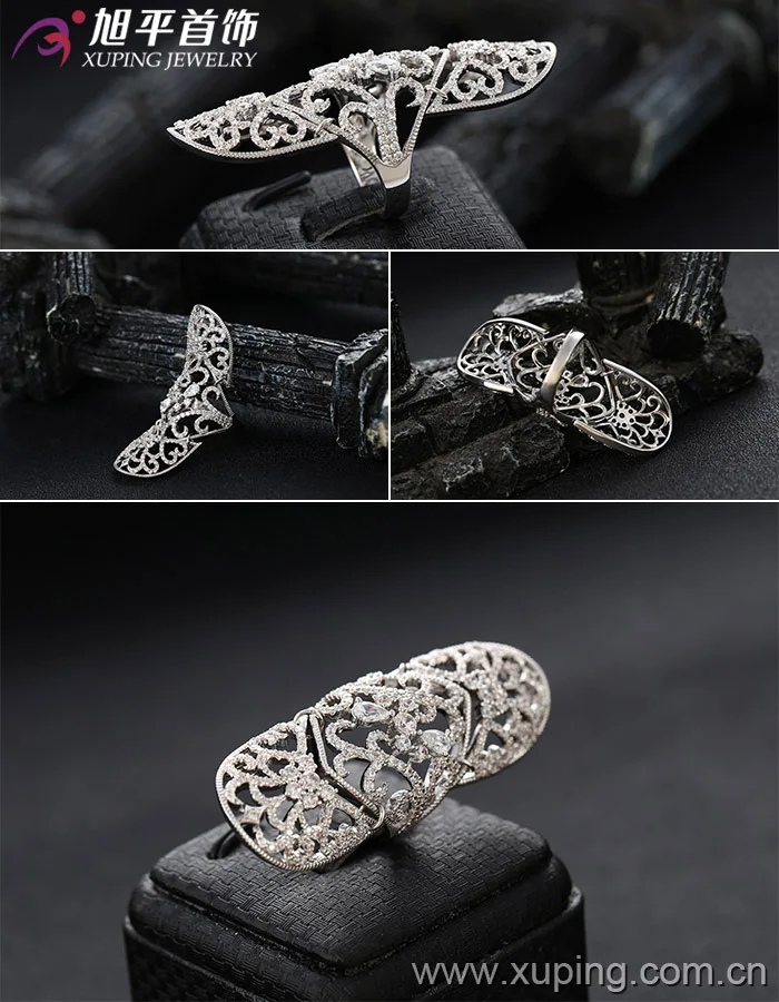 Supply 13056-fashion jewelry made in china wholesale china cz long rings-