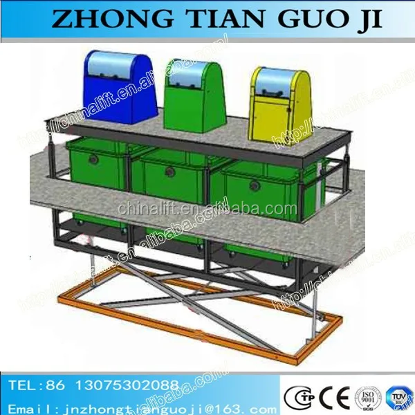 Garbage Placing Device/hydraulic Scissor Lift Elevator Used For Tourism ...