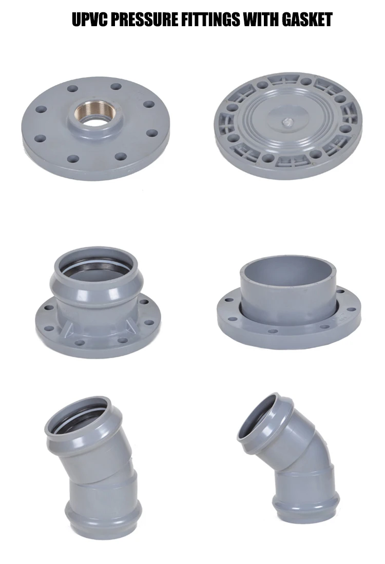 Pipe Socket Joint - Durable PVC Fittings with Rubber Ring