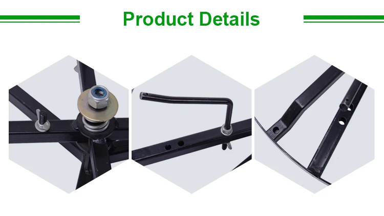 Black Color Galvanized Steel Wire Wheel Spinner With Rust Resistance ...