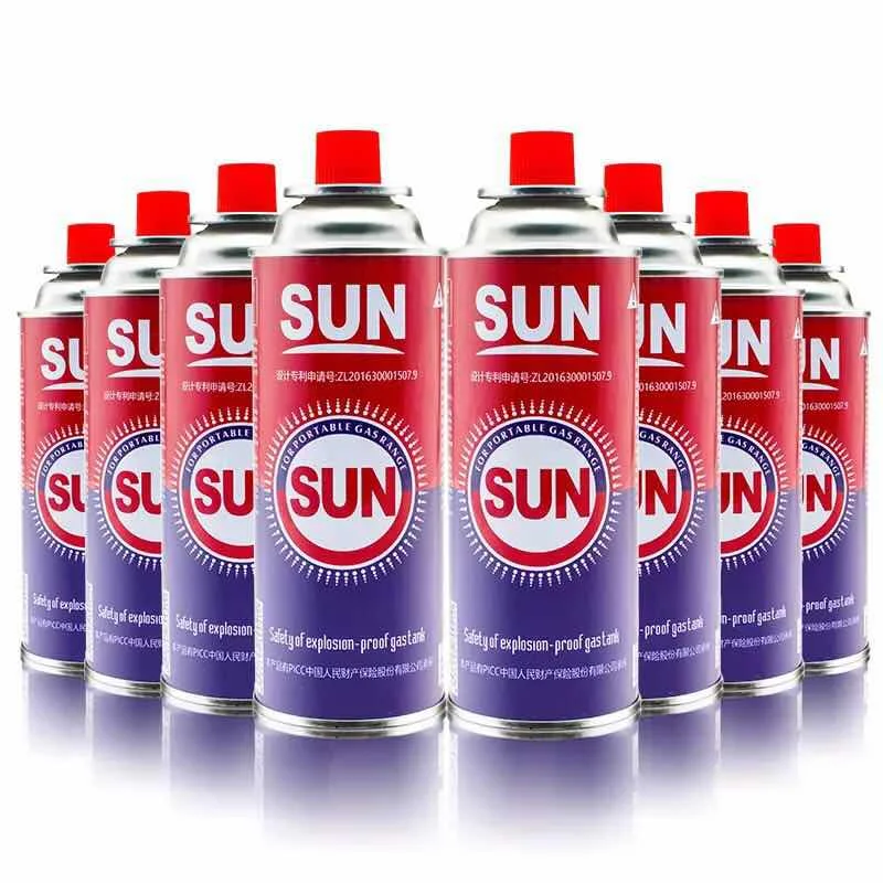 220g Butane Gas Cartridge Aerosol Container For Outdoor Bbq Hiking ...