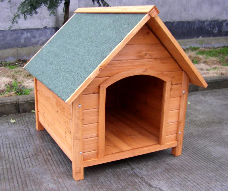 Modern Outdoor Wooden Apex Roof Pet Dog House/Kennel for Garden Sets ...