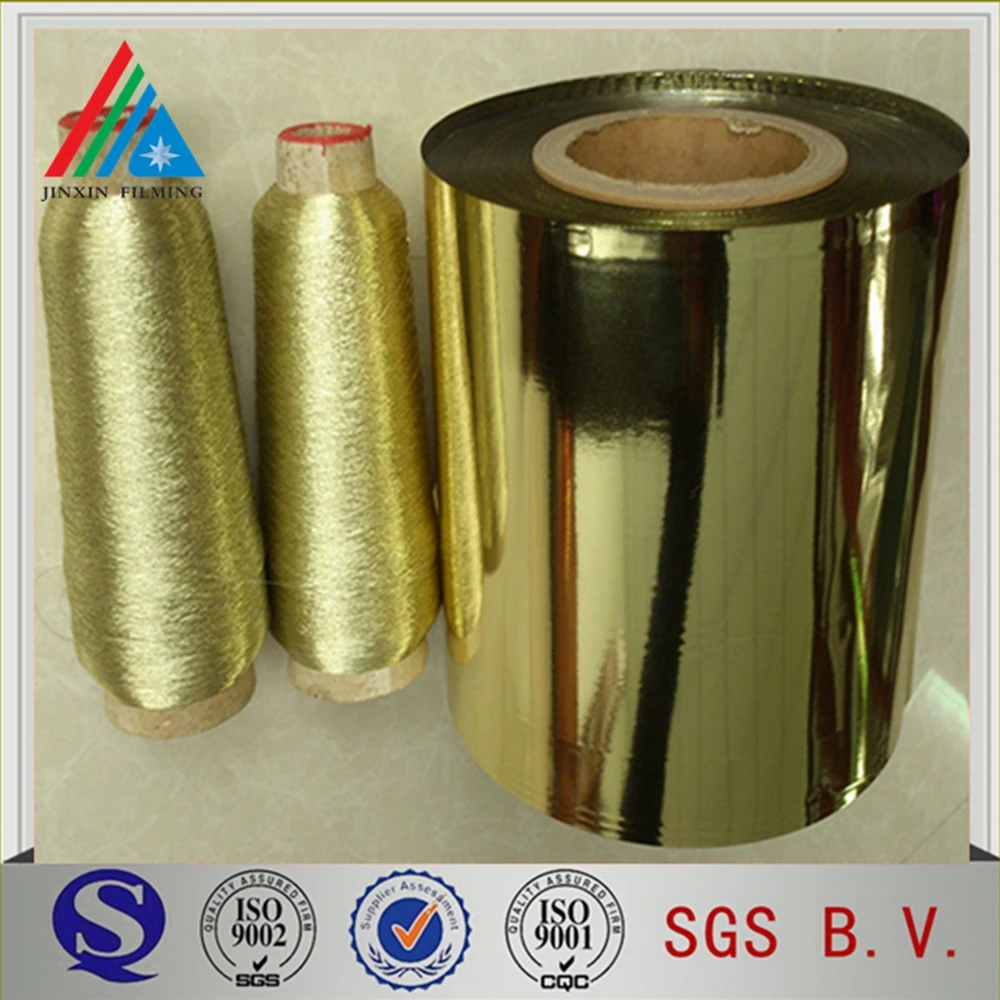 Metallized PET Film Yarn Grade Silver Metallic Film| Alibaba.com