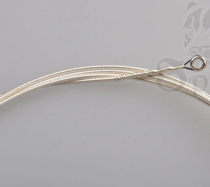 Carbon Steel 6 Strings Silver Plated Ball-end Acoustic Guitar Strings ...