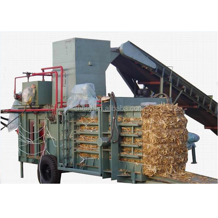 Compactador de cartón hidráulico con máquina de empacado Horizontal en ...