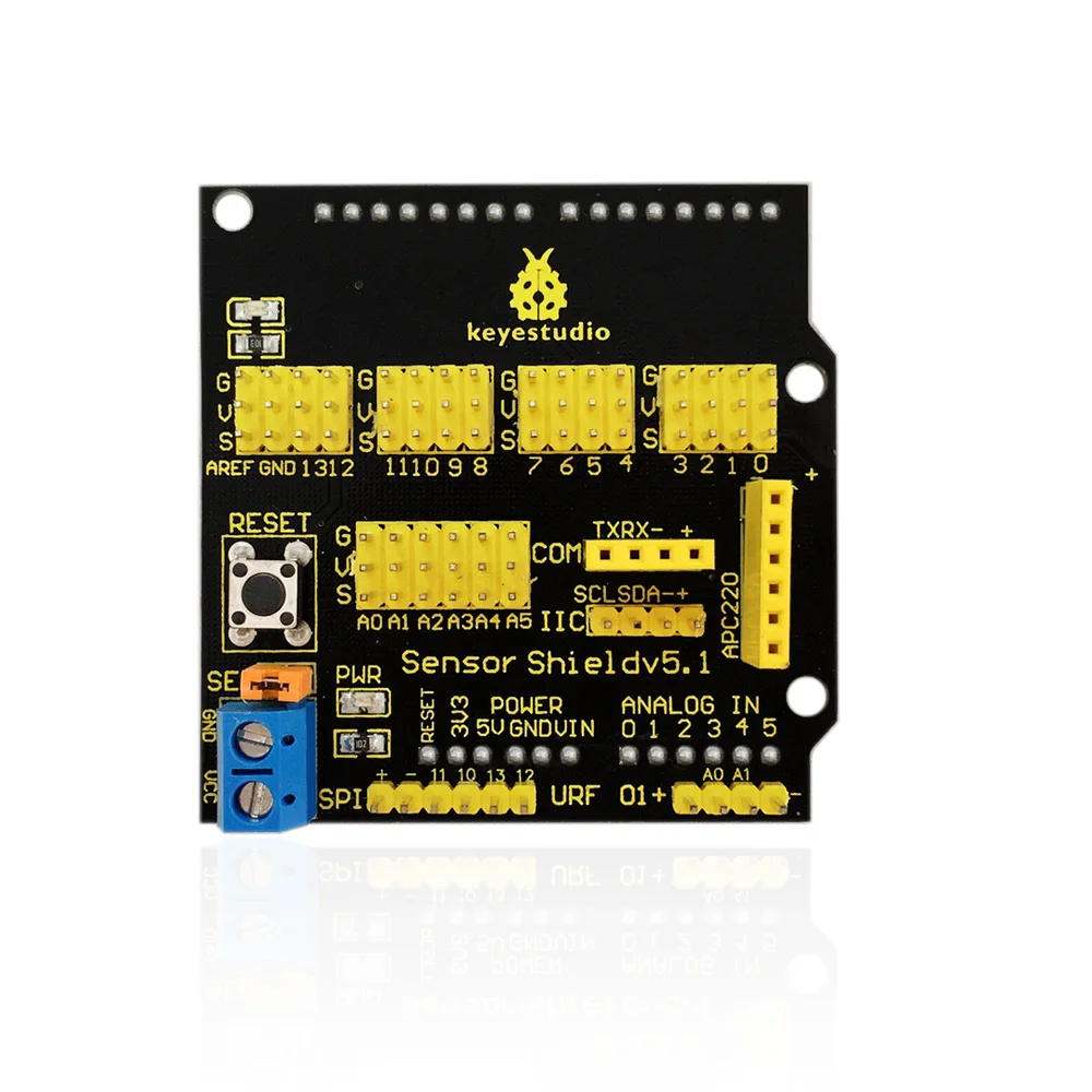 Keyestudio Sensor Shield V5 Expansion Board for Arduino Uno and Leonardo
