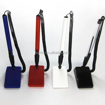 Bank Counter Stick Table Pen Desk Top Stand Advertising Ball Pen - Buy ...