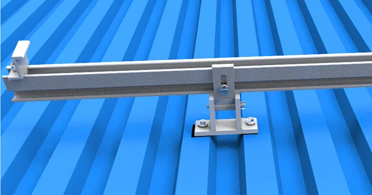 Custom Adjustable Tilt Pv Racking System Adjustable Front And Rear Leg ...