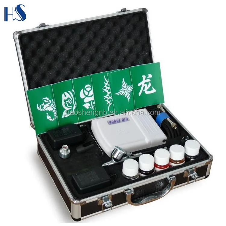 Hseng - Hs08-2adc-ka Airbrush Tattoo Machine Kit - Buy Airbrush Tattoo ...