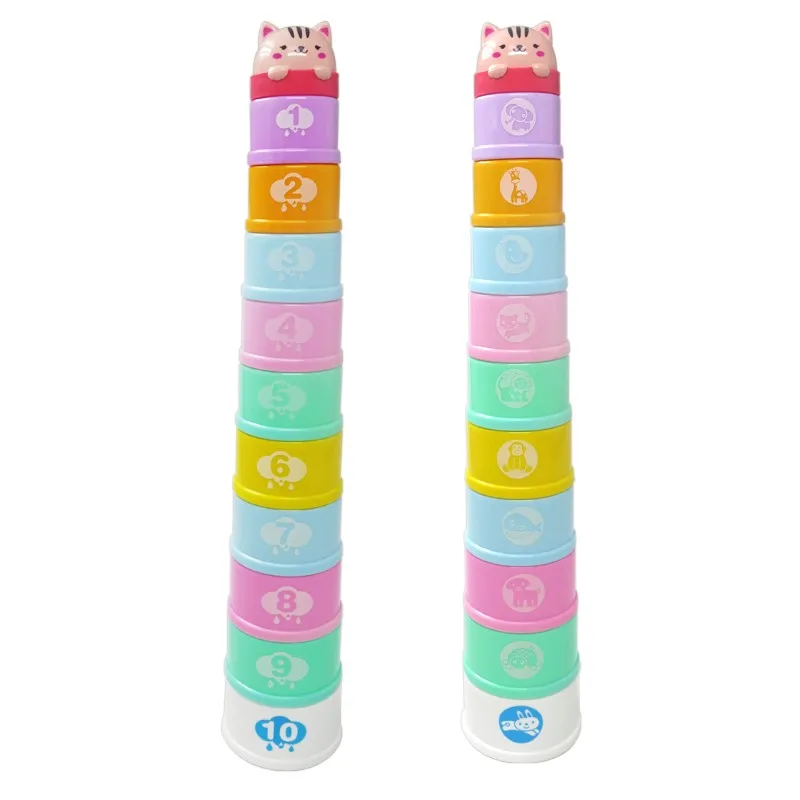 Intelligent Number Counting CPC Children Stacking Nesting Cup Toy Stack ...