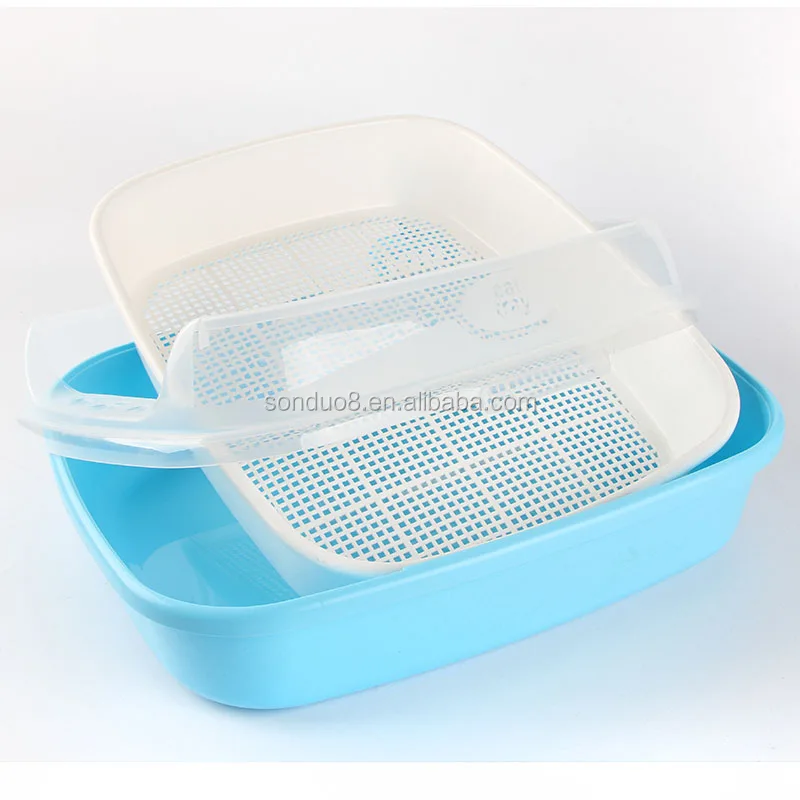Sustainable Cat Litter Box - 2 Sifting Trays with Cover