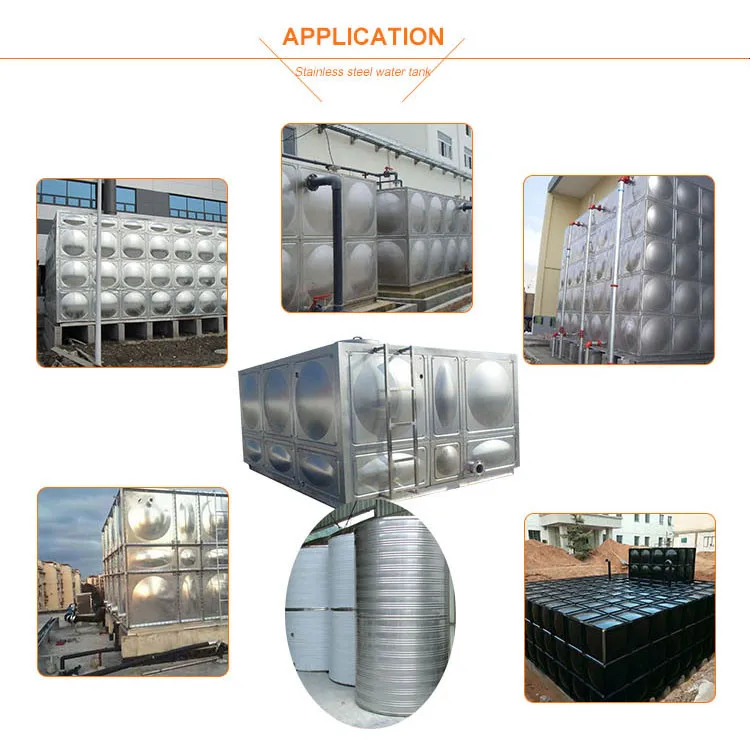 Square Rectangular Pressure Drinking Water Storage Stainless Steel ...