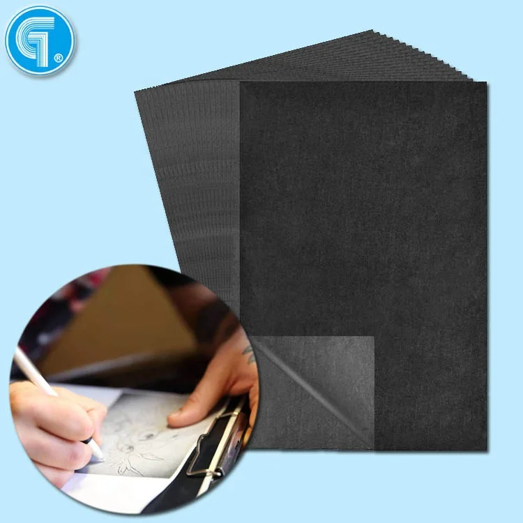 100 Sheets Black Carbon Transfer Tracing Graphite Paper for Wood, Paper ...