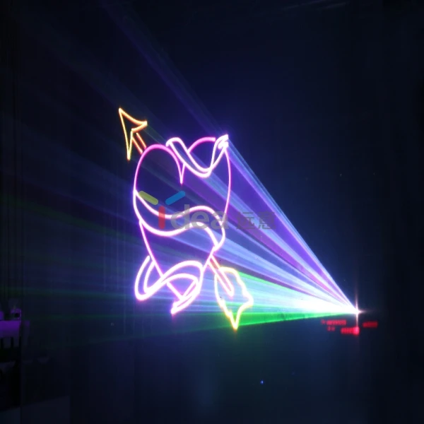 Sky Laser Light, logo Advertising Projector, 2W RGB Animation Laser ...