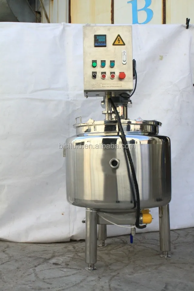 500 Liter Heated Inox Mixing Tank with Agitator for Cosmetics