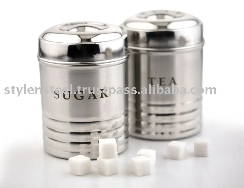 Customized Design Airtight Tea Tin Canister Tea Sugar Coffee Canister ...
