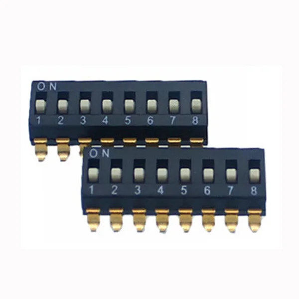 2.54mm 16 Pin Ic Micro Smd 8 Position Dip Switch Raised - Buy 8 ...