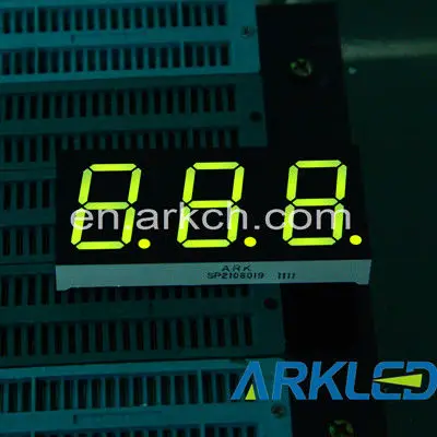 0.5 Inch Amber 3 Digit 7 Segment Led Display - Buy 7 Segment Led ...